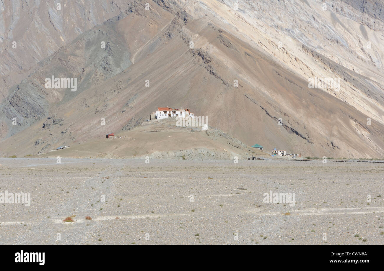 Rangdum Gompa, Monastery in the arid Zanskar valley. Rangdom, Rangdum ...