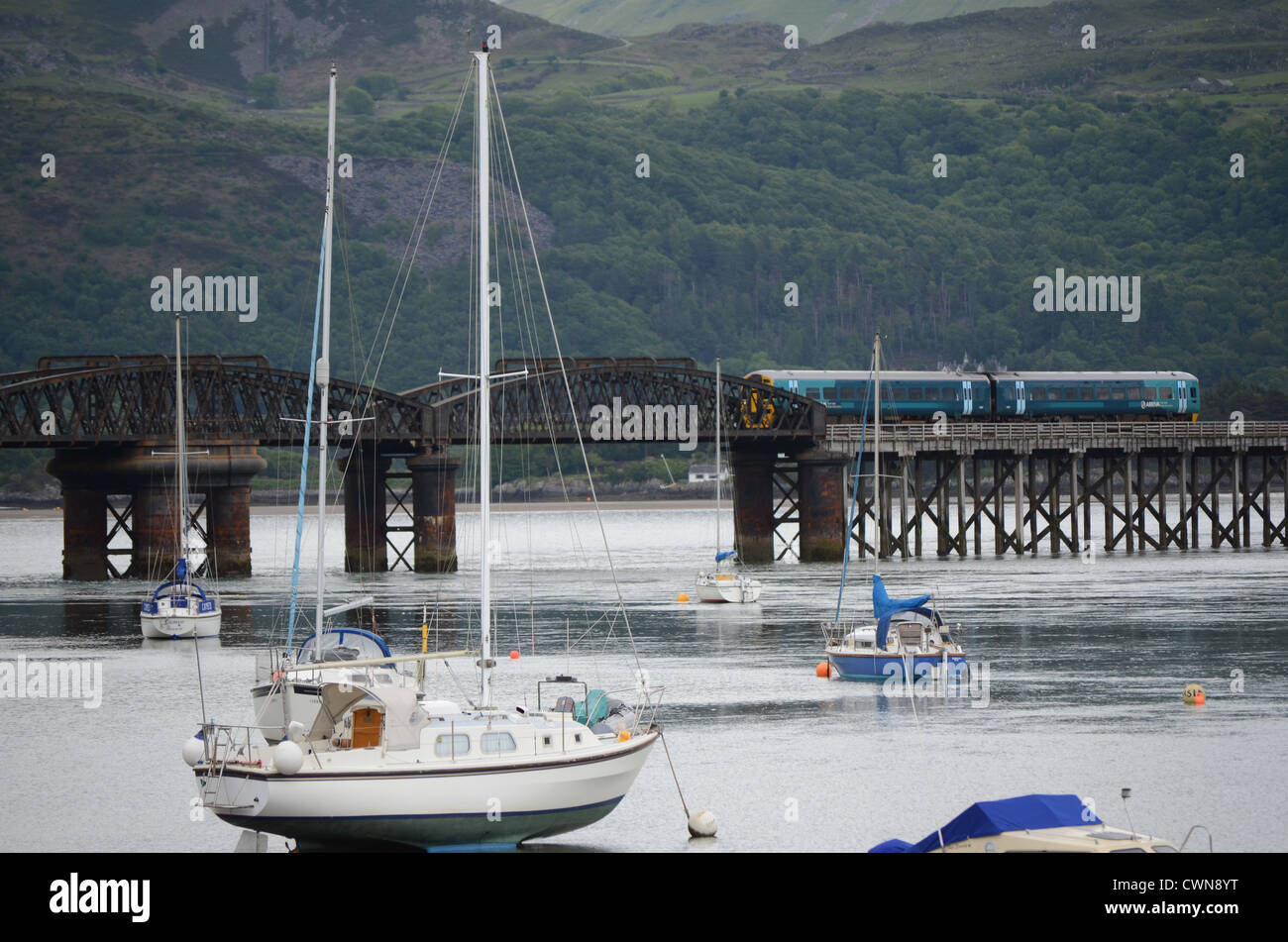 Bridge wales train river hi-res stock photography and images - Alamy
