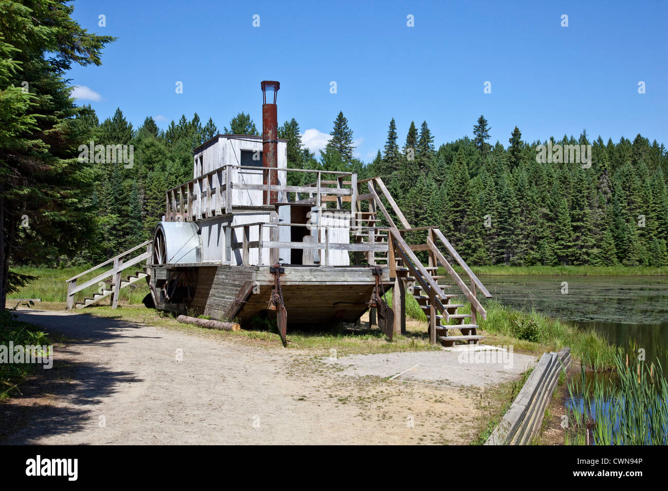 Logging Museum in Algonquin Park in Ontario;Canada Stock Photo - Alamy