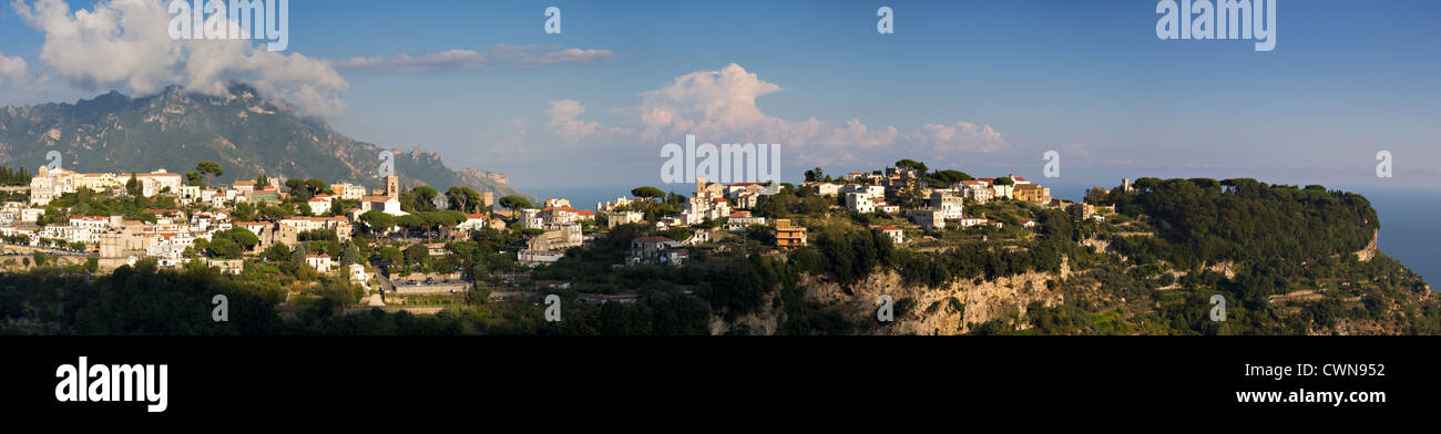 Panorama of the famous village Ravello, Campania, Italy Stock Photo - Alamy