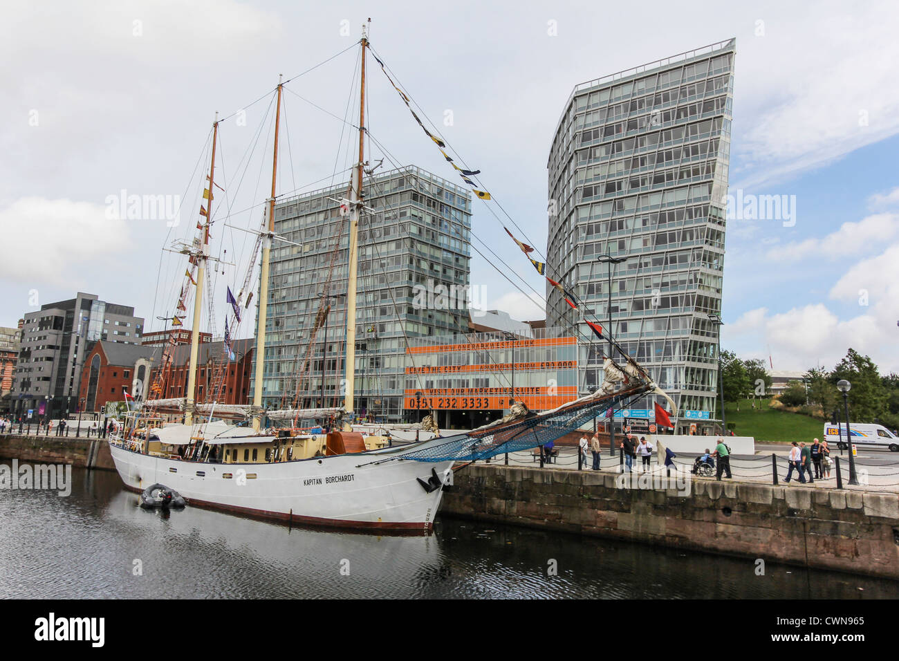 A Tall Ship in Liverpool's Canning Dock during Tall Ships Regatta ...