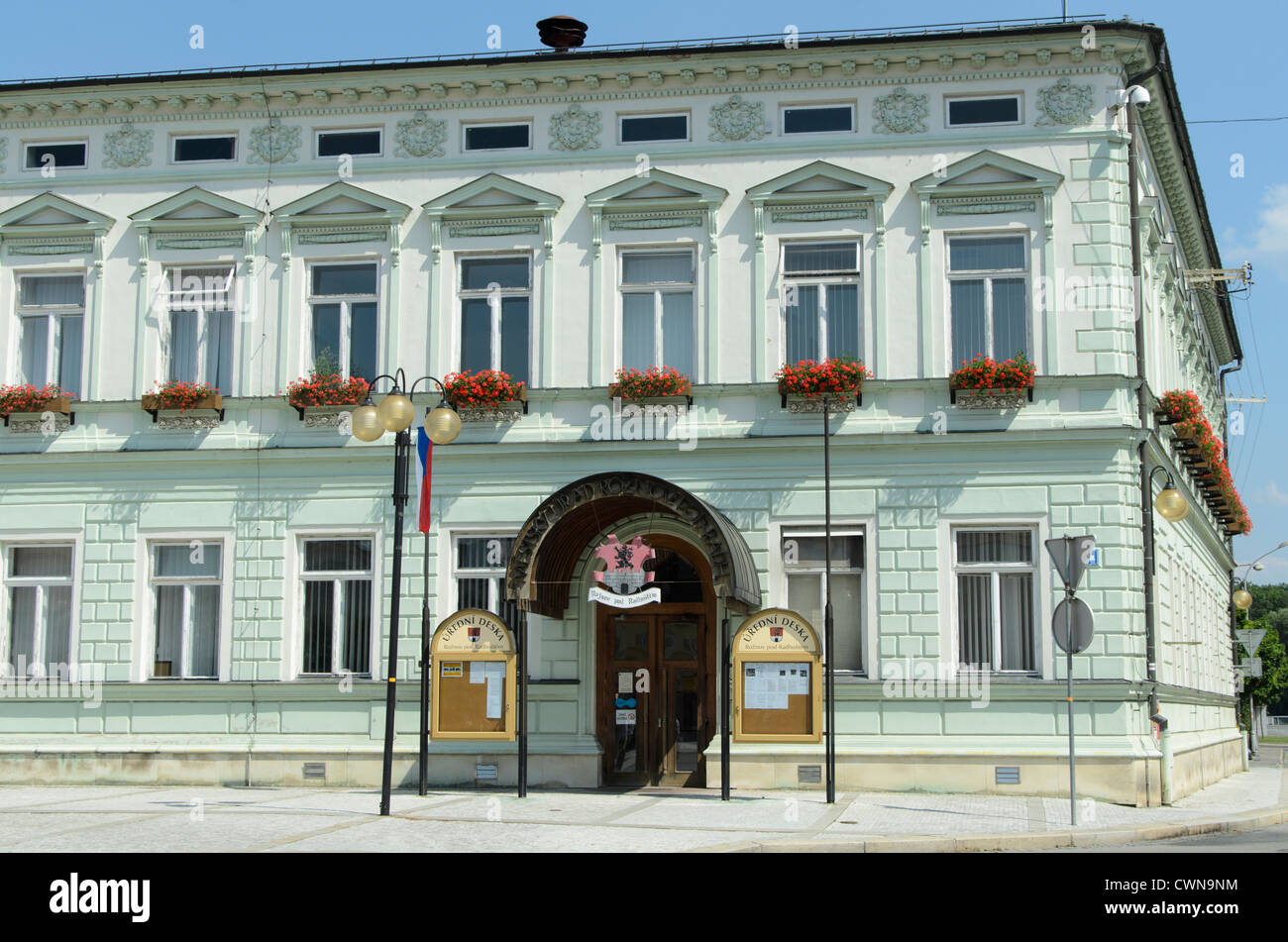Roznov town hall Stock Photo - Alamy