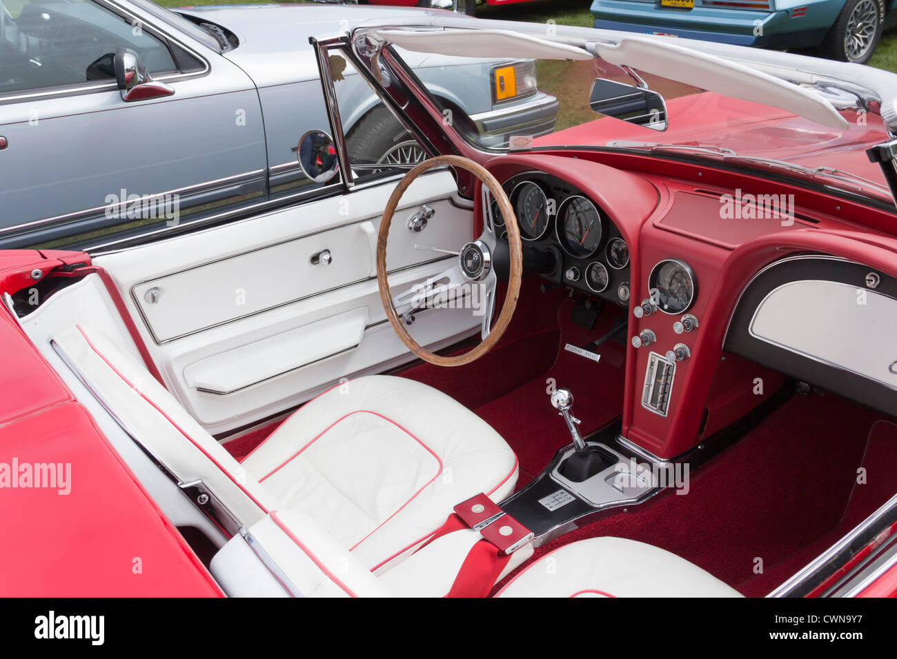 A Chevrolet Corvette Sting Ray classic car at the Lancashire ...