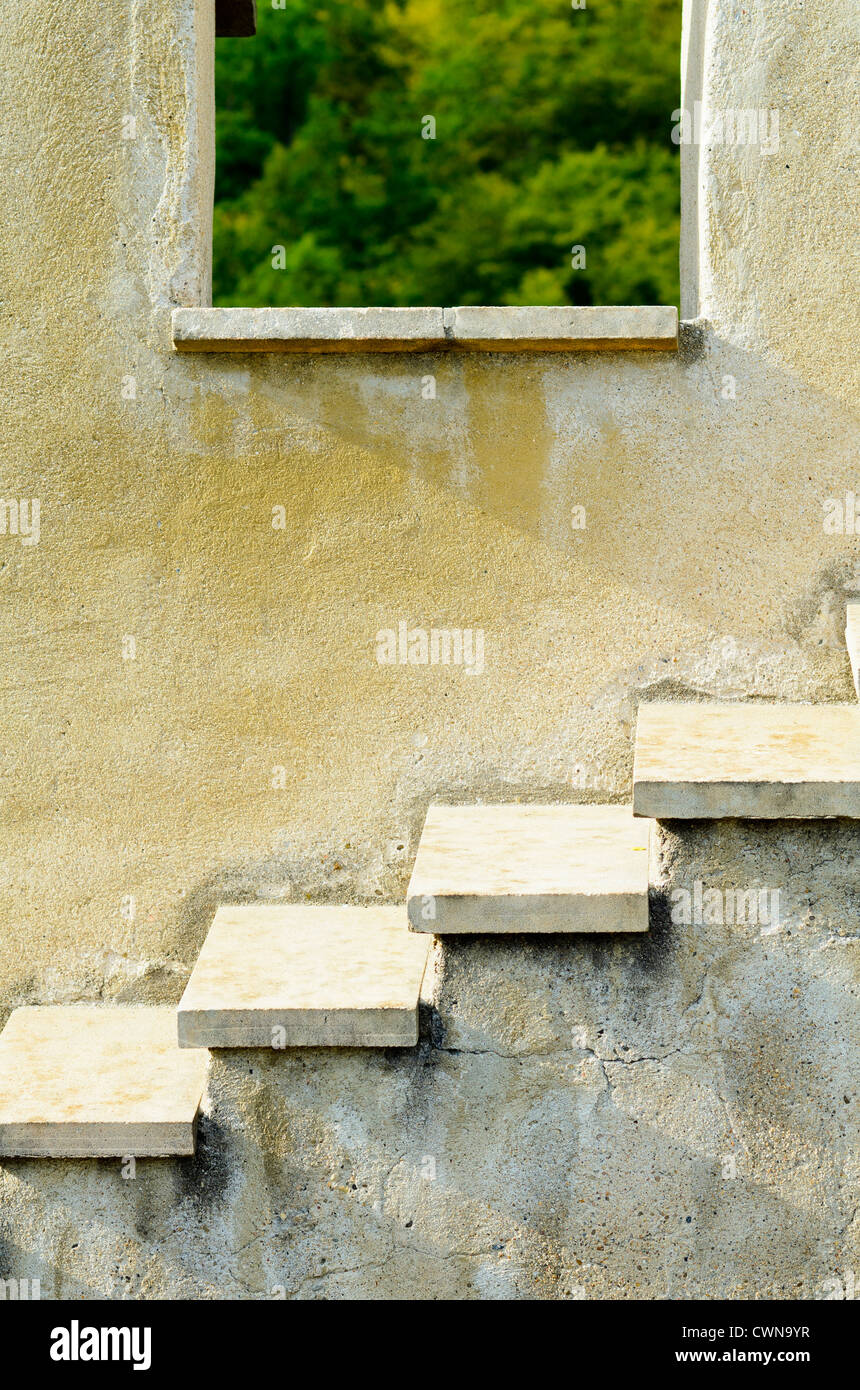 Stone steps at Karlstejn Castle Stock Photo - Alamy