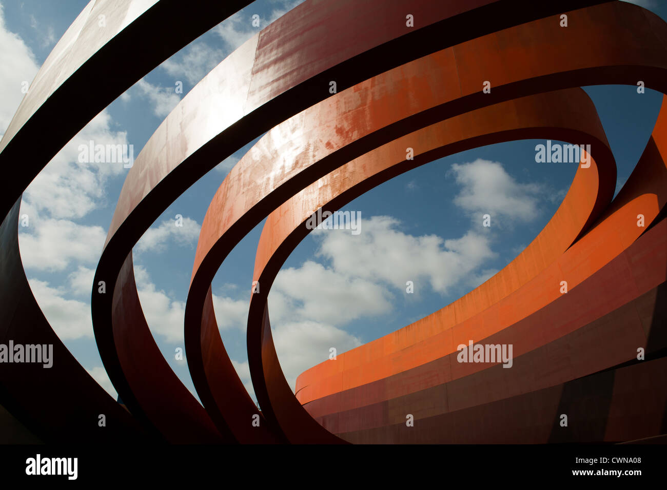 Building of the Design Museum in Holon, Israel View at the entrance ...
