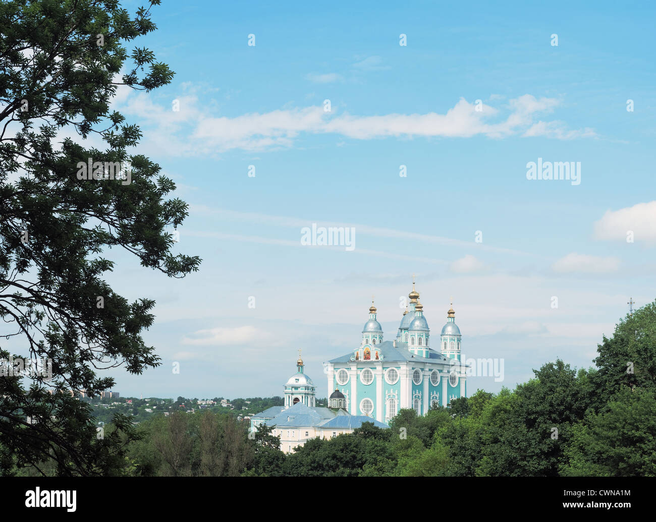 The Cathedral Church of the Assumption, in Smolensk, Russia Stock Photo ...
