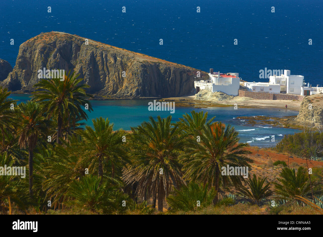 Cabo de Gata, Isleta del Moro, fishing village, Cabo de Gata-Nijar ...