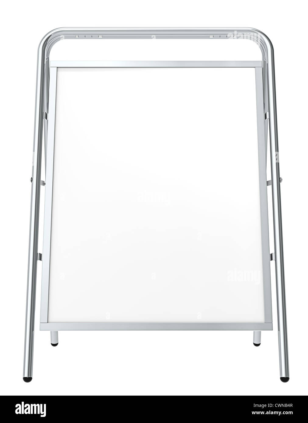 Classic Sandwich Board. Front view of a Sandwich Board, isolated on ...