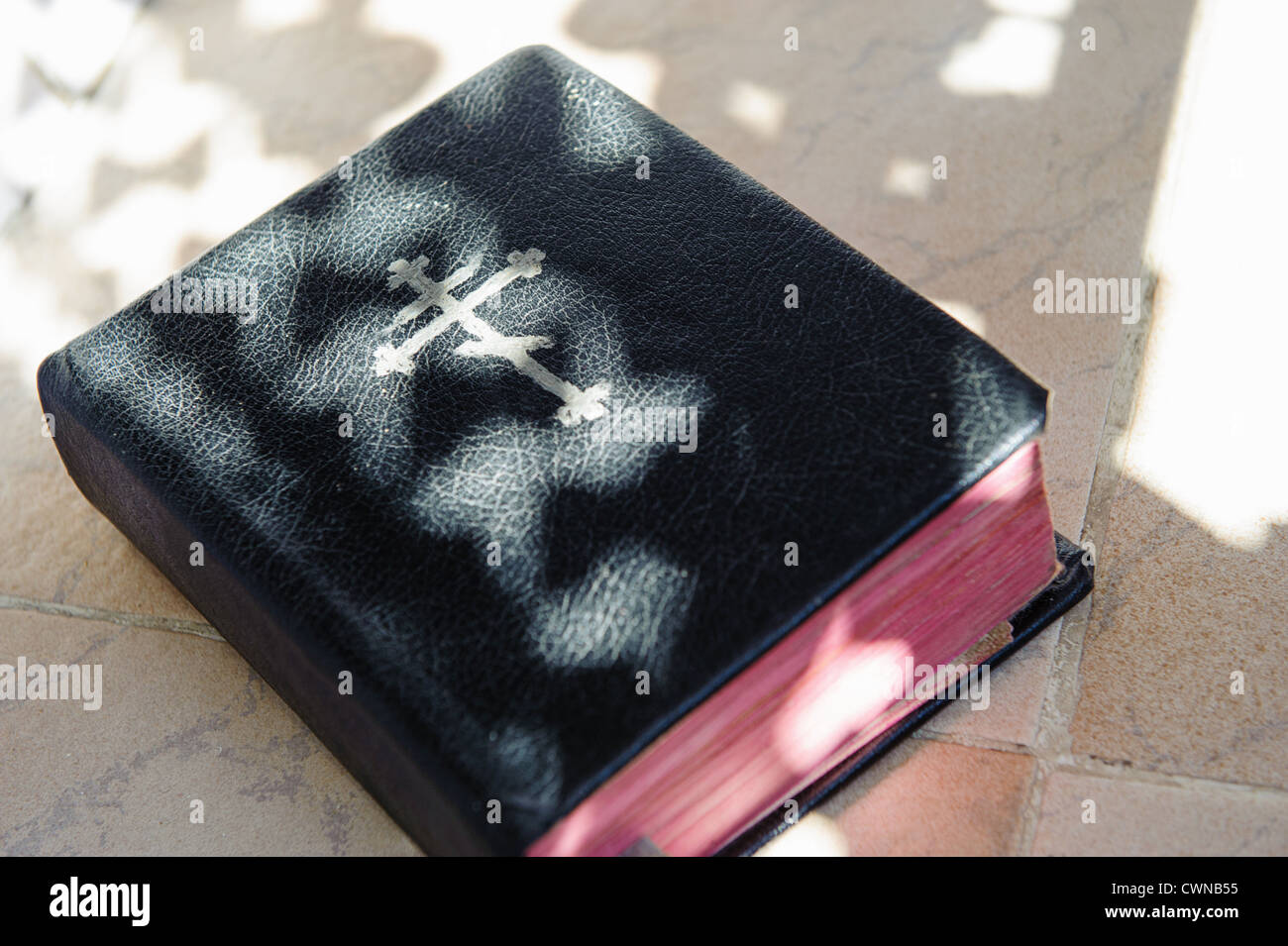 Old bible cover leather holy antique hi-res stock photography and ...