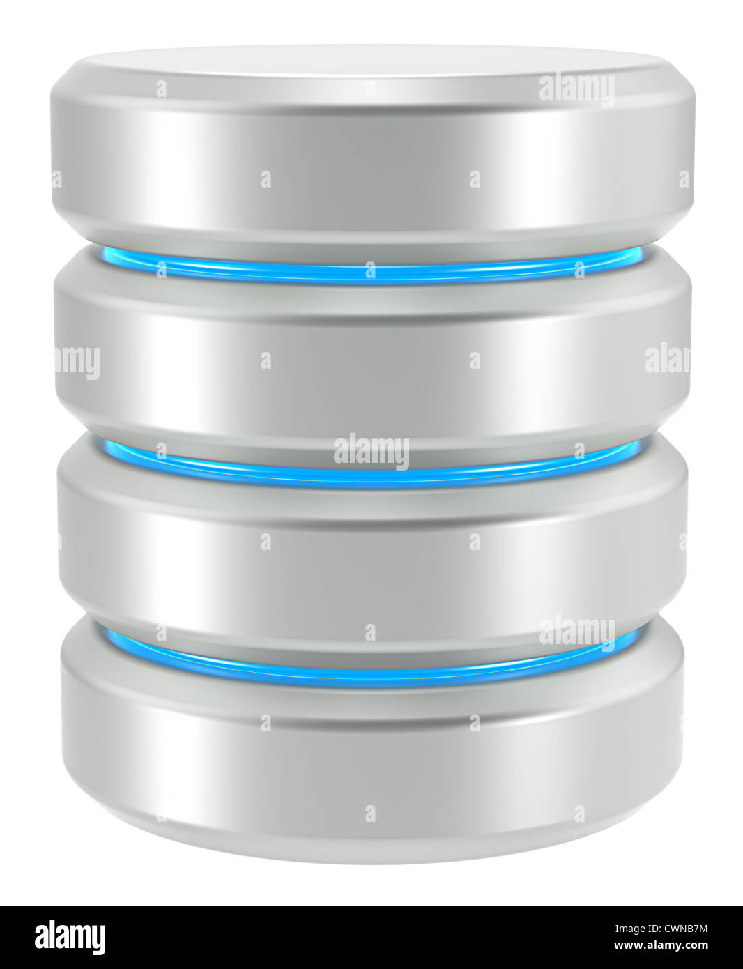 Database. Abstract Database Icon. Isolated on White background Stock ...