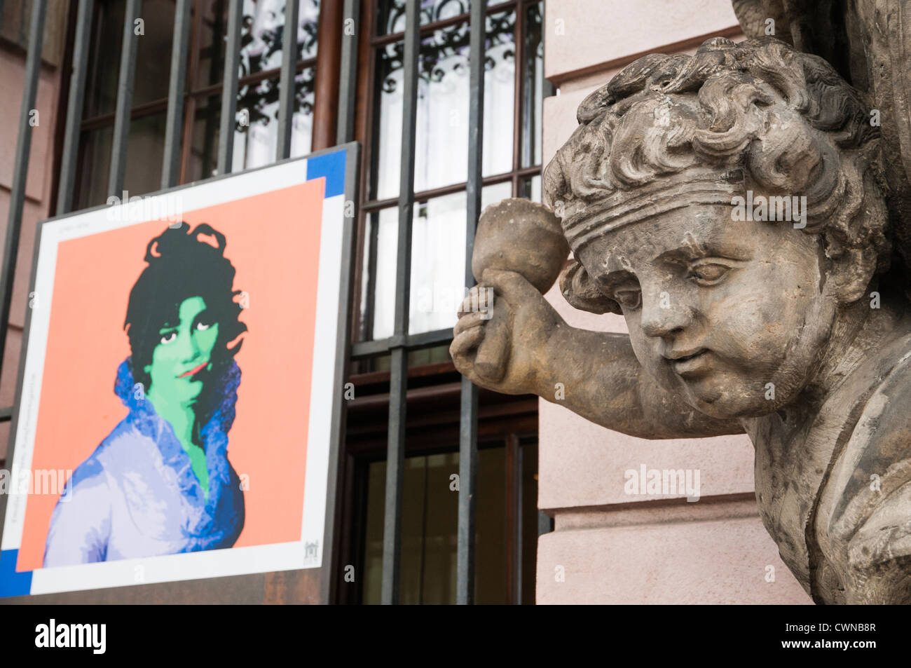 Statue and exhibit announcement at the Deutsches Historisches Museum ...