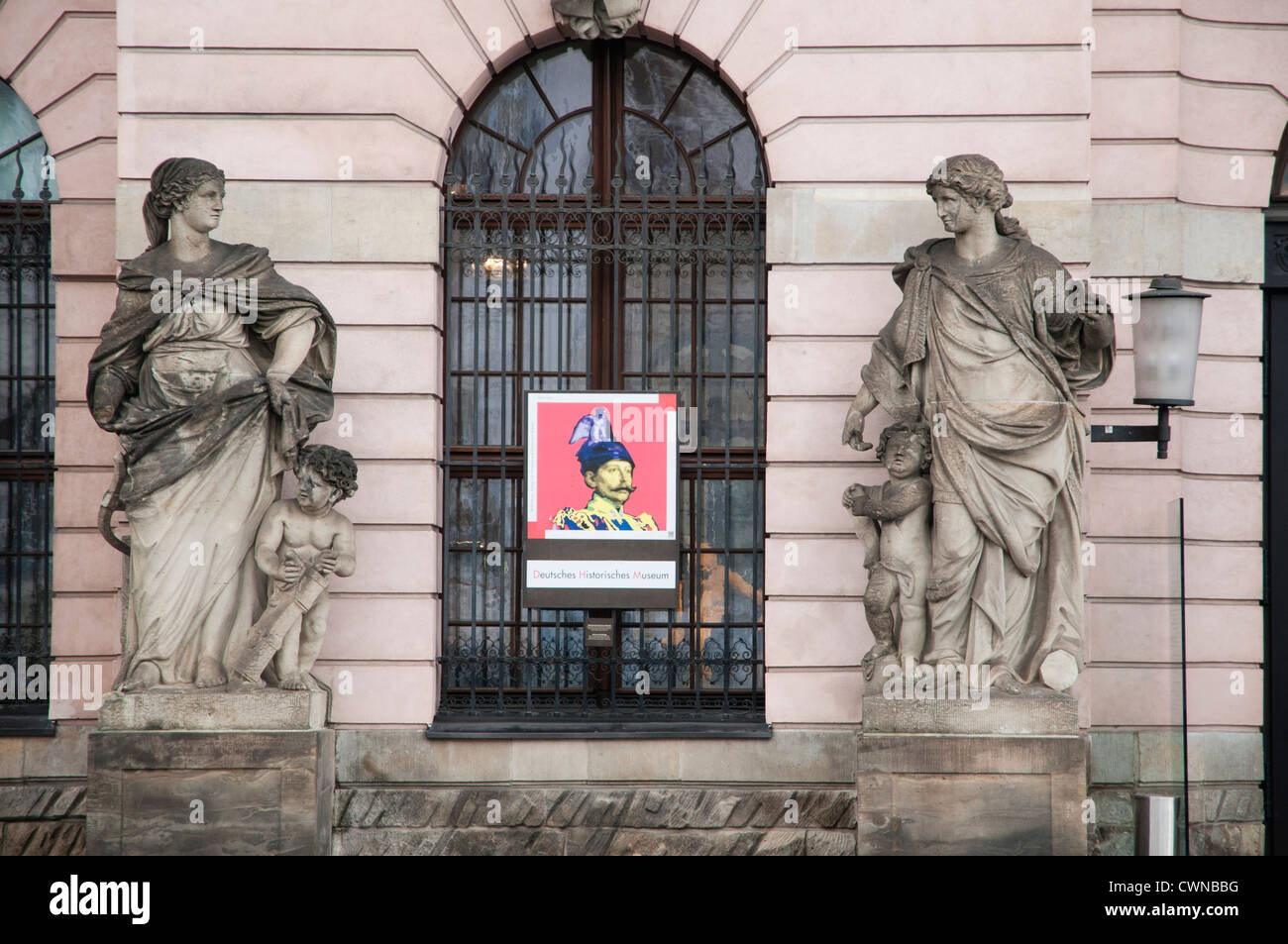 Statue and exhibit announcement at the Deutsches Historisches Museum ...