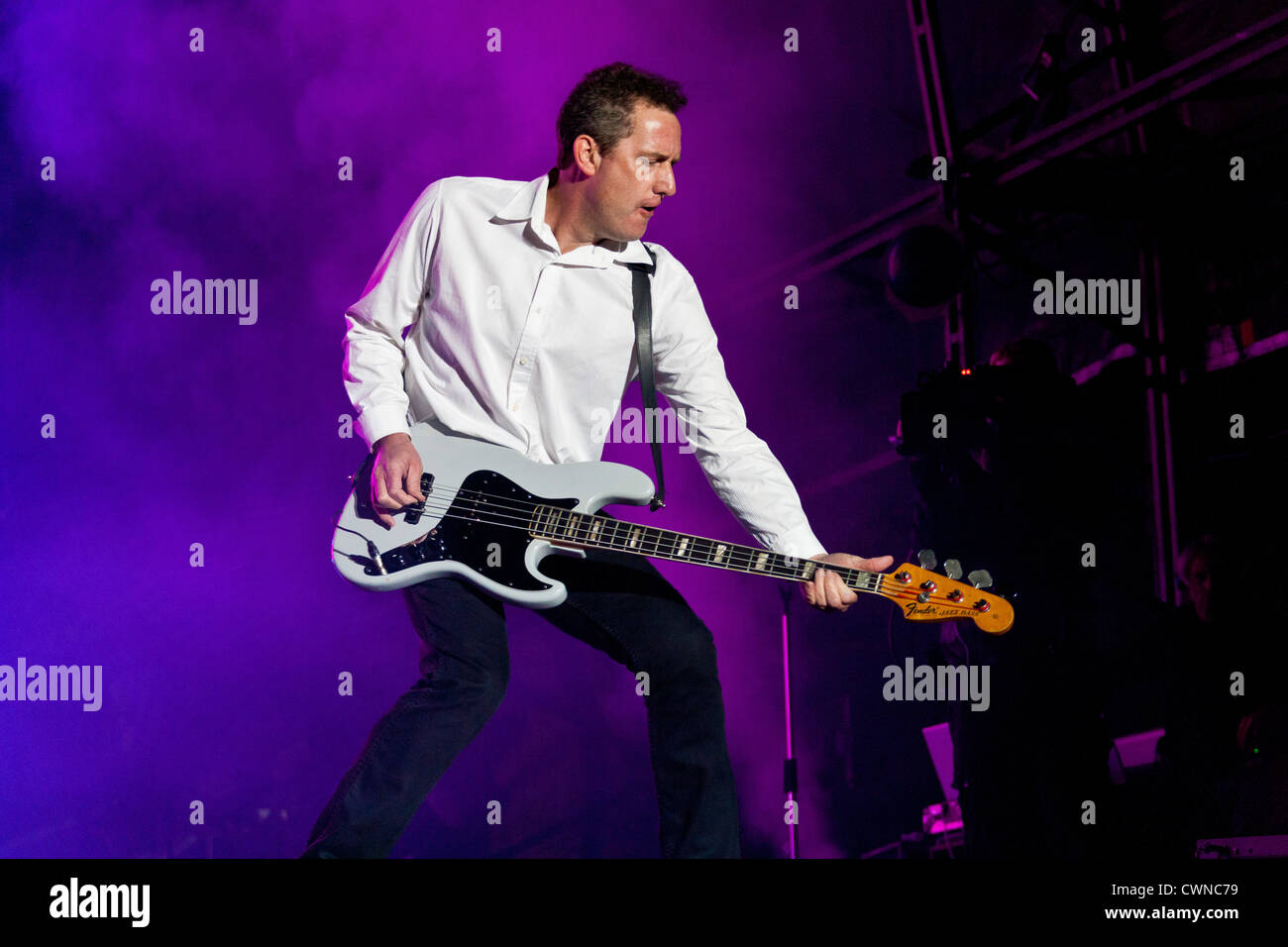 Andy McCluskey of OMD Orchestral Manoeuvres in the Dark performing at ...