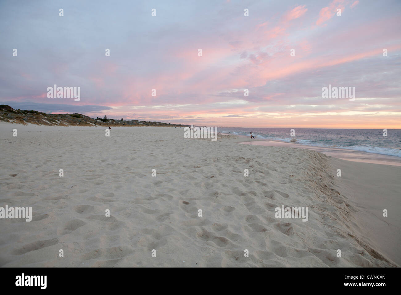 Sunset over City Beach in Perth, Western Australia Stock Photo - Alamy
