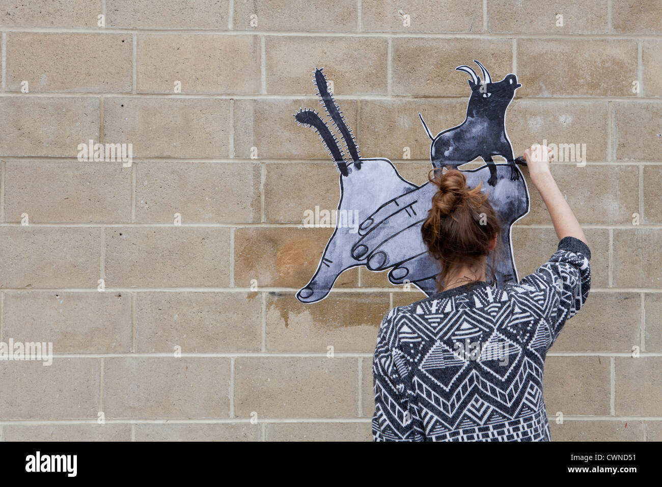 Paste-up exhibition in the cultural center of Perth, part of the Living ...