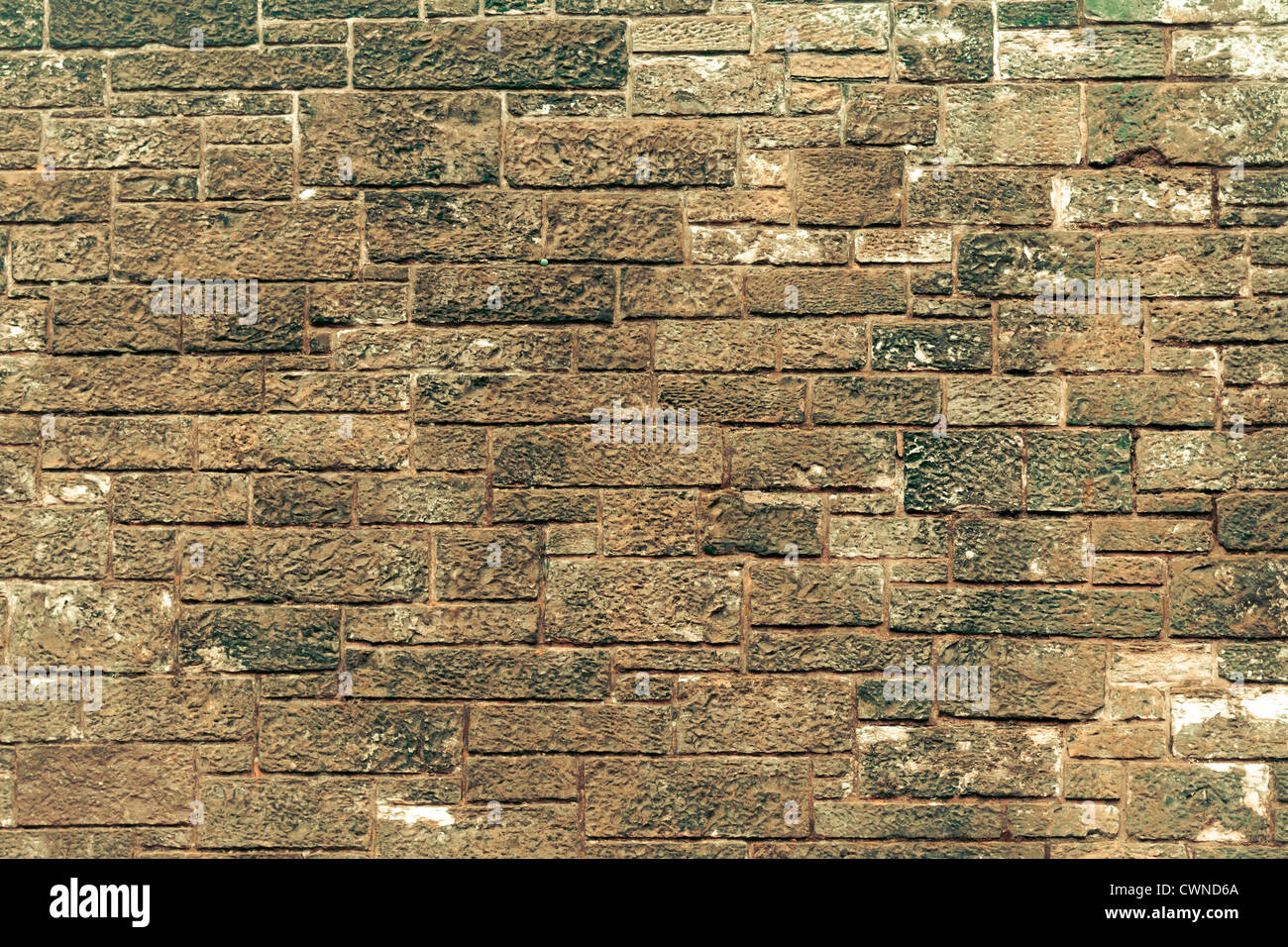 Old brown wall made from stone Stock Photo - Alamy