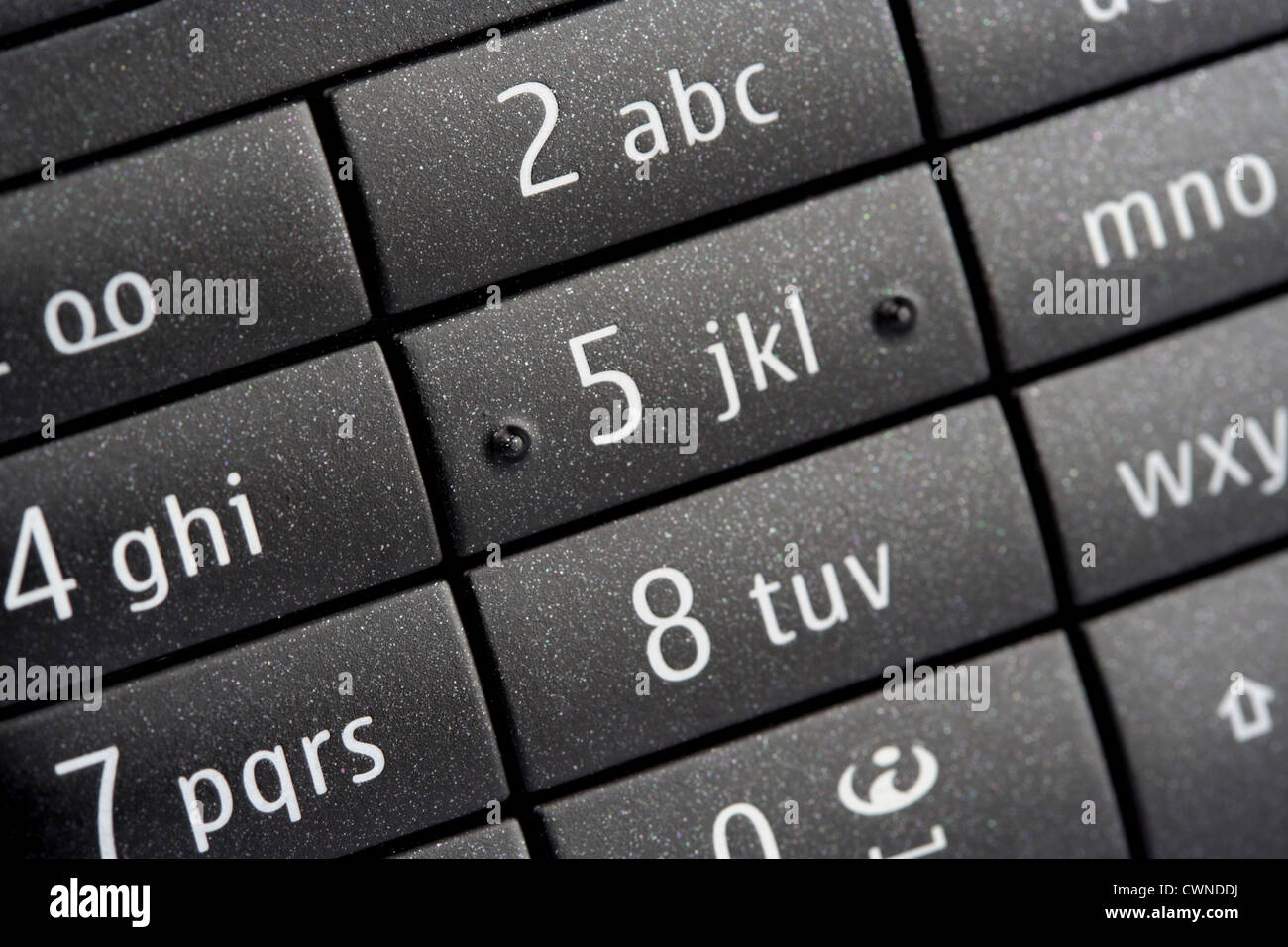 Closeup of cellphone keypad Stock Photo - Alamy