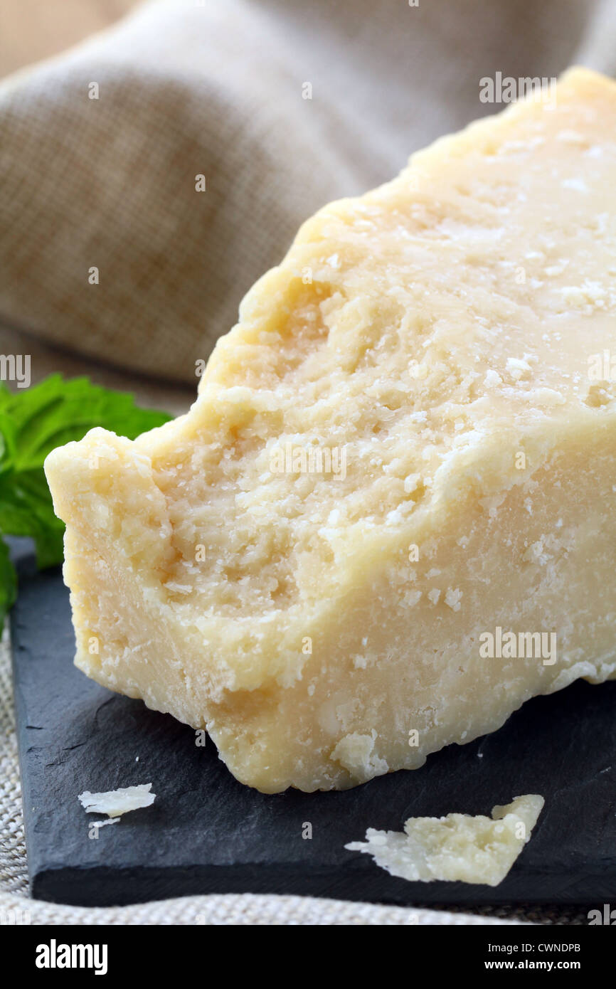Parmesan cheese - hard Italian cheese Stock Photo - Alamy