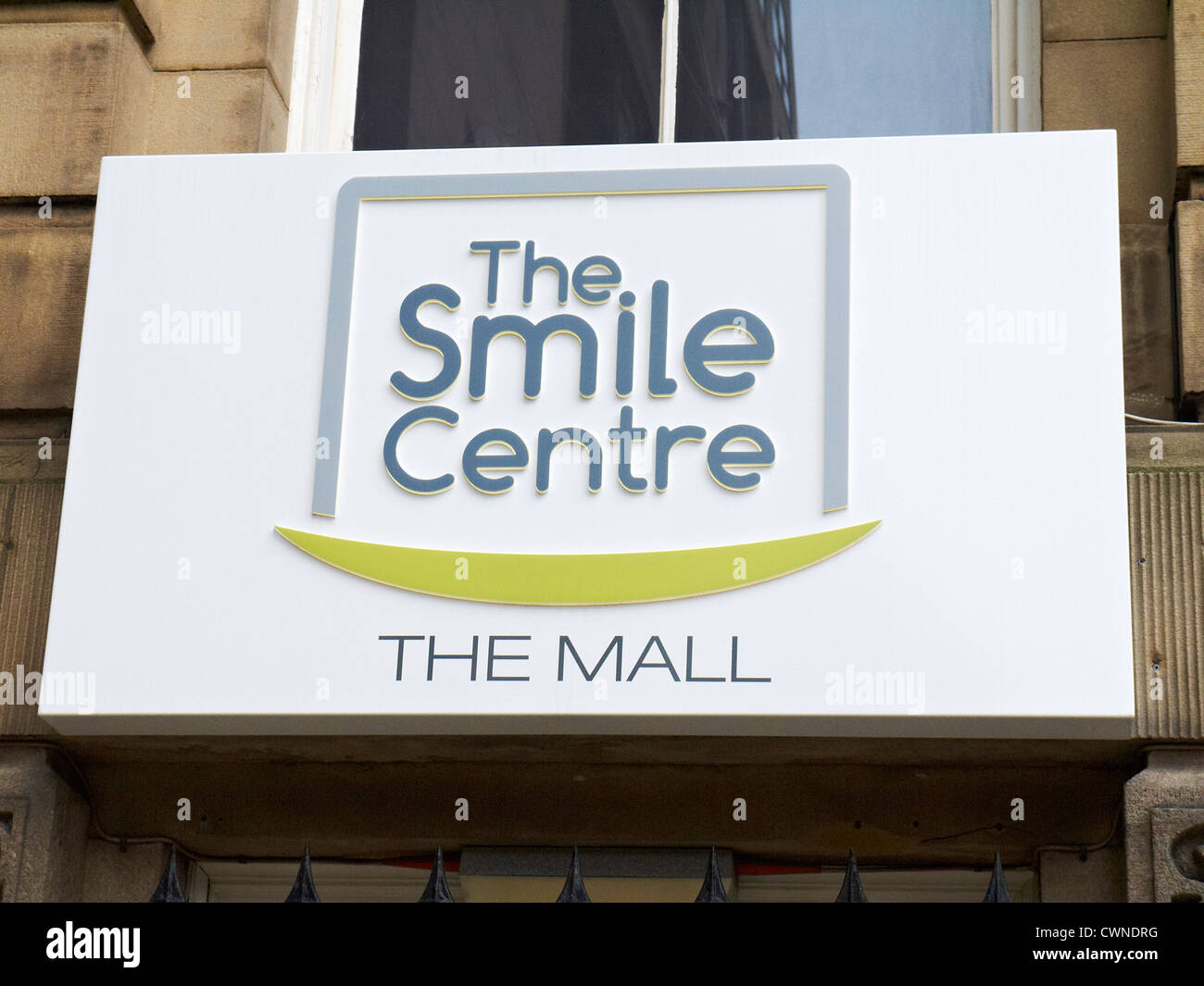 The Smile Centre sign in Manchester UK Stock Photo - Alamy