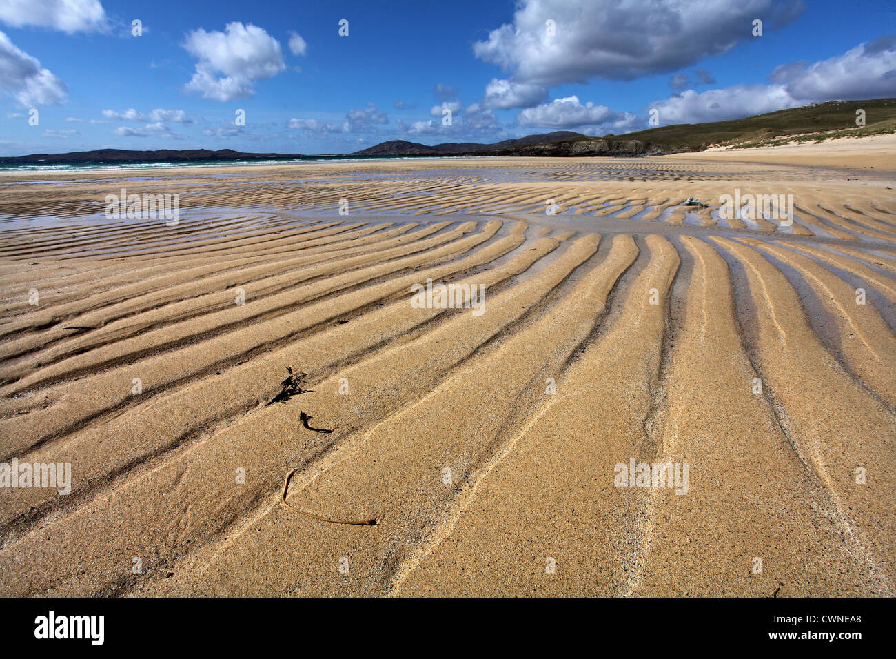 The beach near Horgabost on Harris in the Outer Hebrides Stock Photo ...