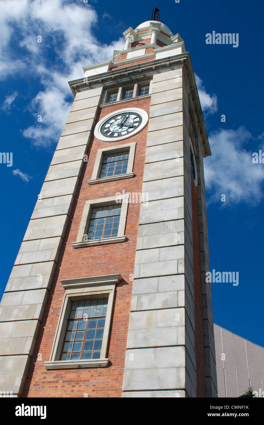 The Clock tower in the Tsim Sha Tsui promenade area near the ferry ...