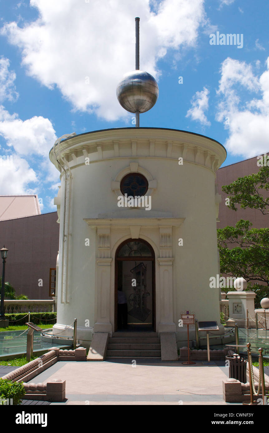 The old ball tower in Tsim Sha Tsui, now an upmarket shopping and ...