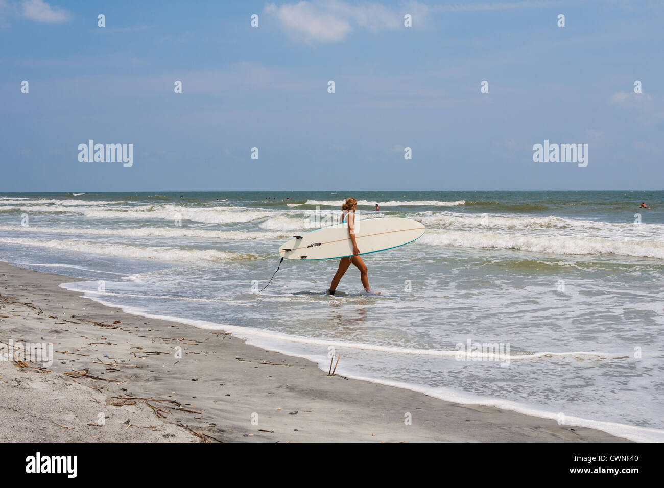 Surfing In Charleston South Carolina Stock Photo - Alamy