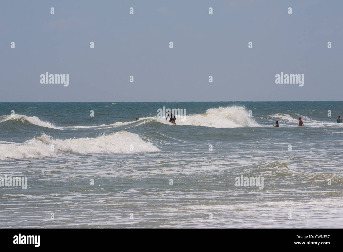 Surfing In Charleston South Carolina Stock Photo - Alamy