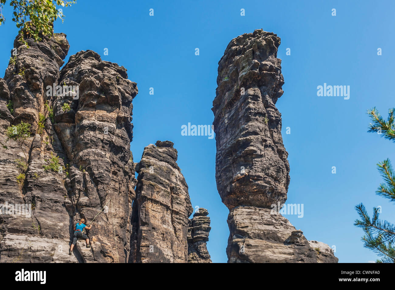 One of the pillars of Hercules, free-standing rock towers, Rosenthal ...
