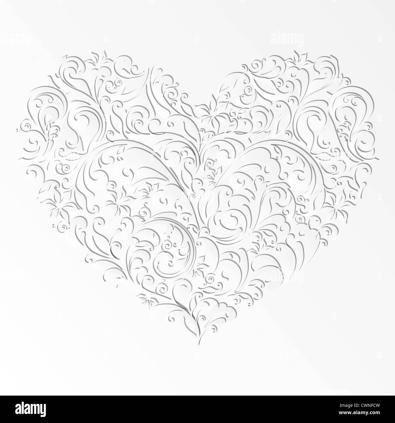 Flower chain isolated Black and White Stock Photos & Images - Alamy