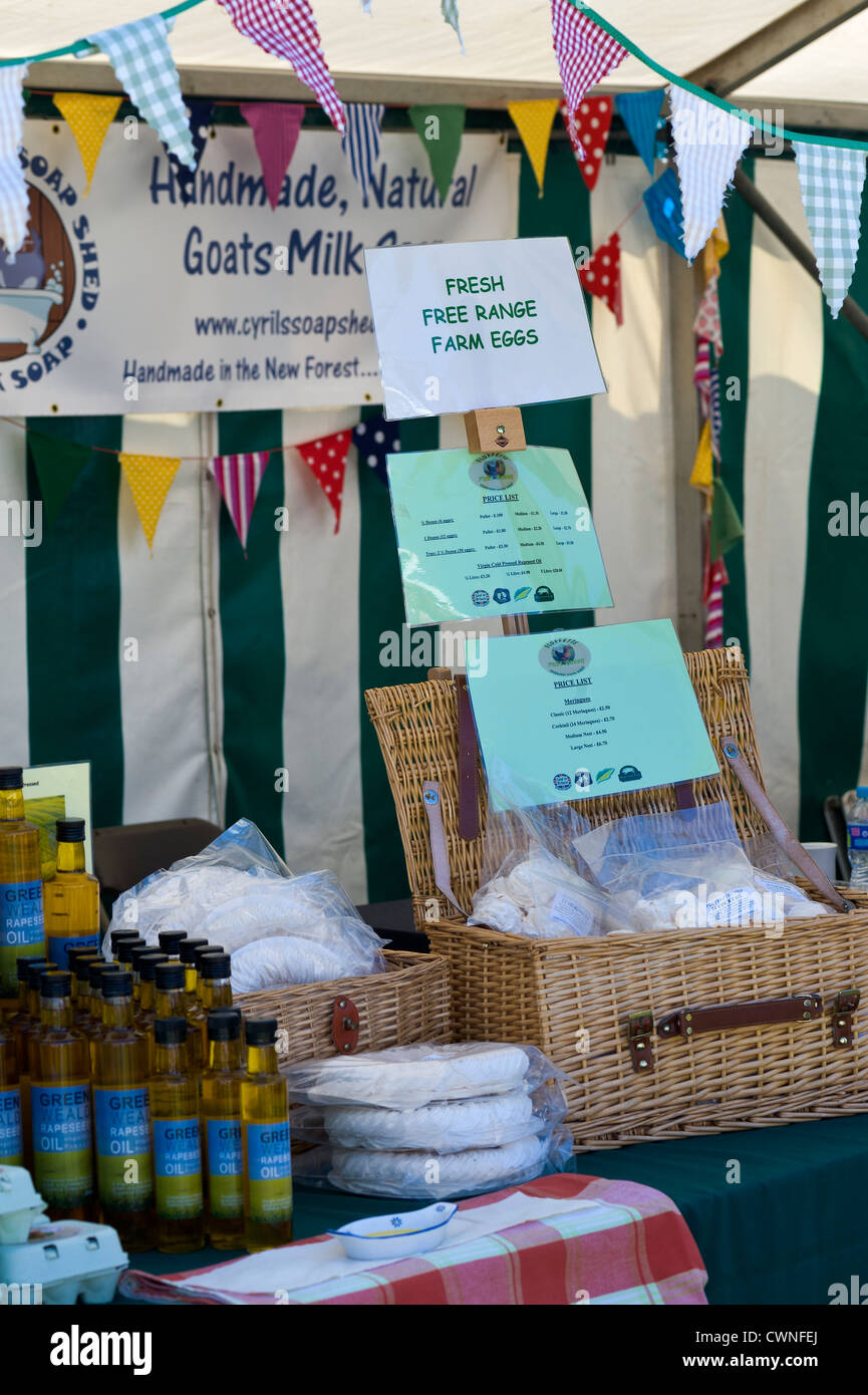 New Forest County Show home made produce market stall Stock Photo - Alamy