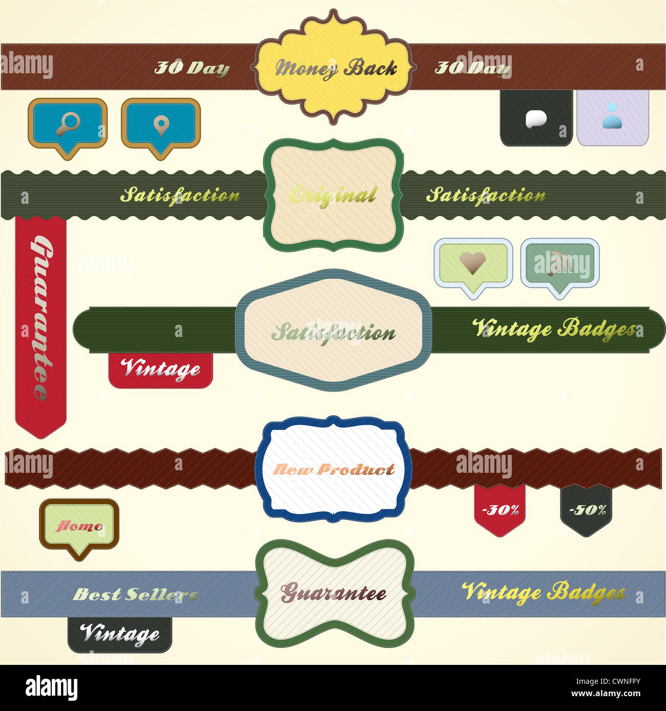 Web labels hi-res stock photography and images - Alamy
