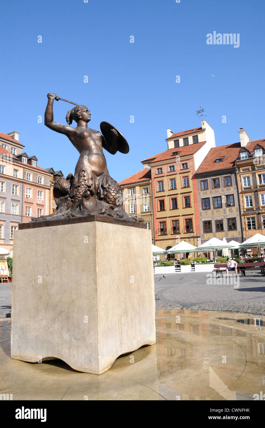 Warsaw mermaid hi-res stock photography and images - Alamy