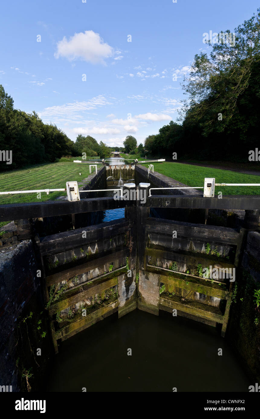 Wiltshire Devizes Kennet and Avon Canal locks the staircase Stock Photo ...