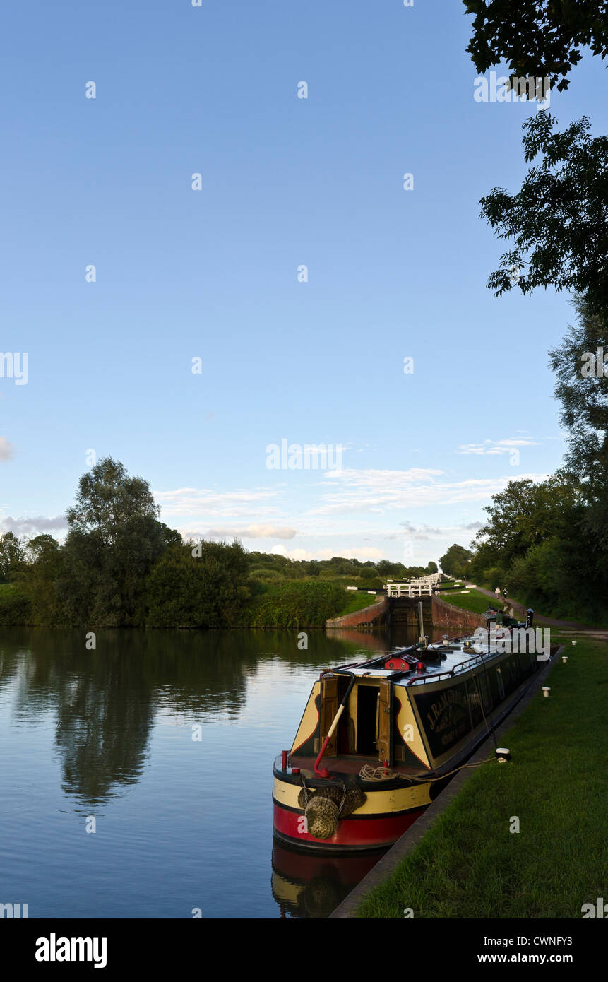 Wiltshire Devizes Kennet and Avon Canal locks the staircase pool with ...
