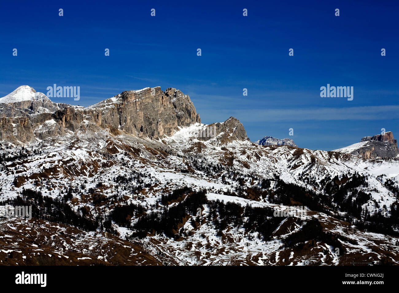 Massive limestone cliffs from Corvara DolomitesItaly Stock Photo - Alamy