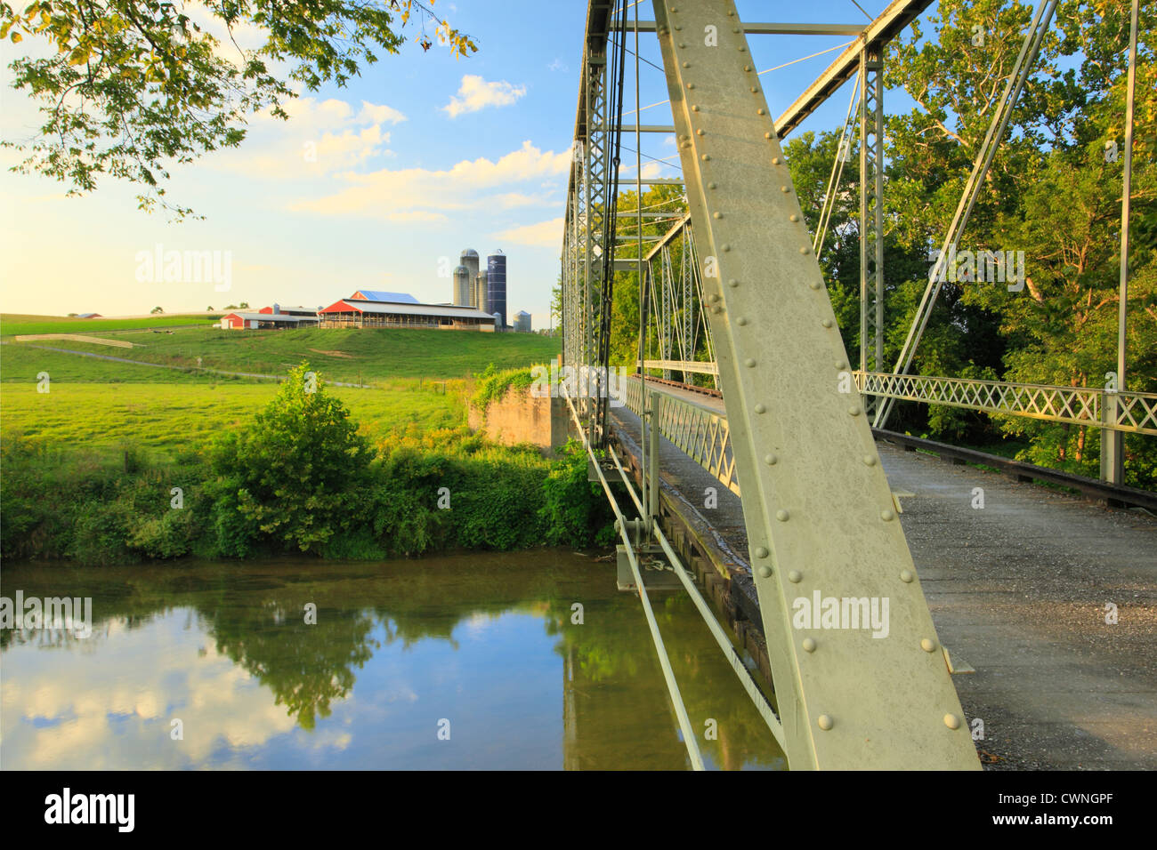 Steel Truss Bridge Near New Hope in the Shenandoah Valley of Virginia ...