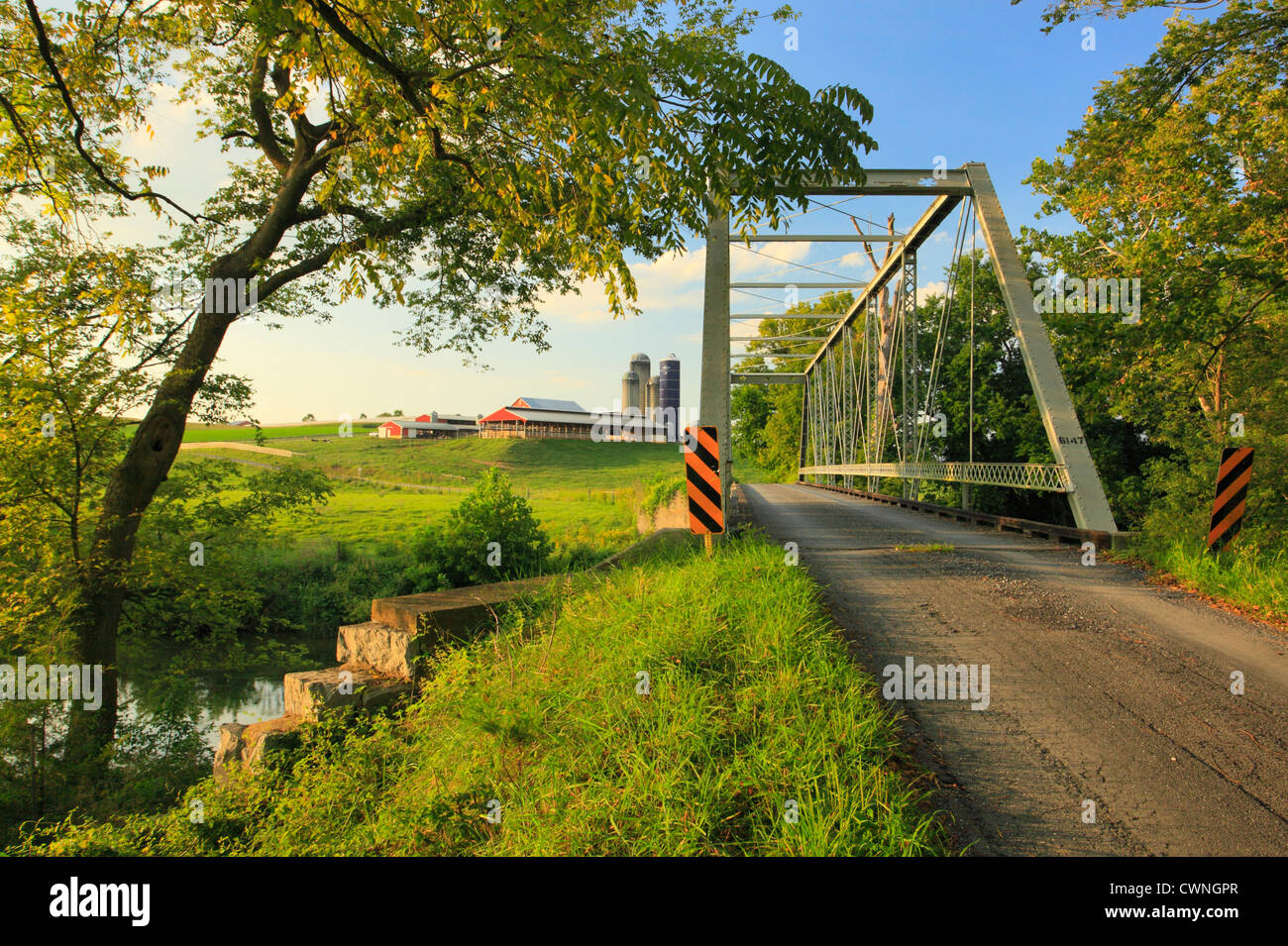 Steel Truss Bridge Near New Hope in the Shenandoah Valley of Virginia ...