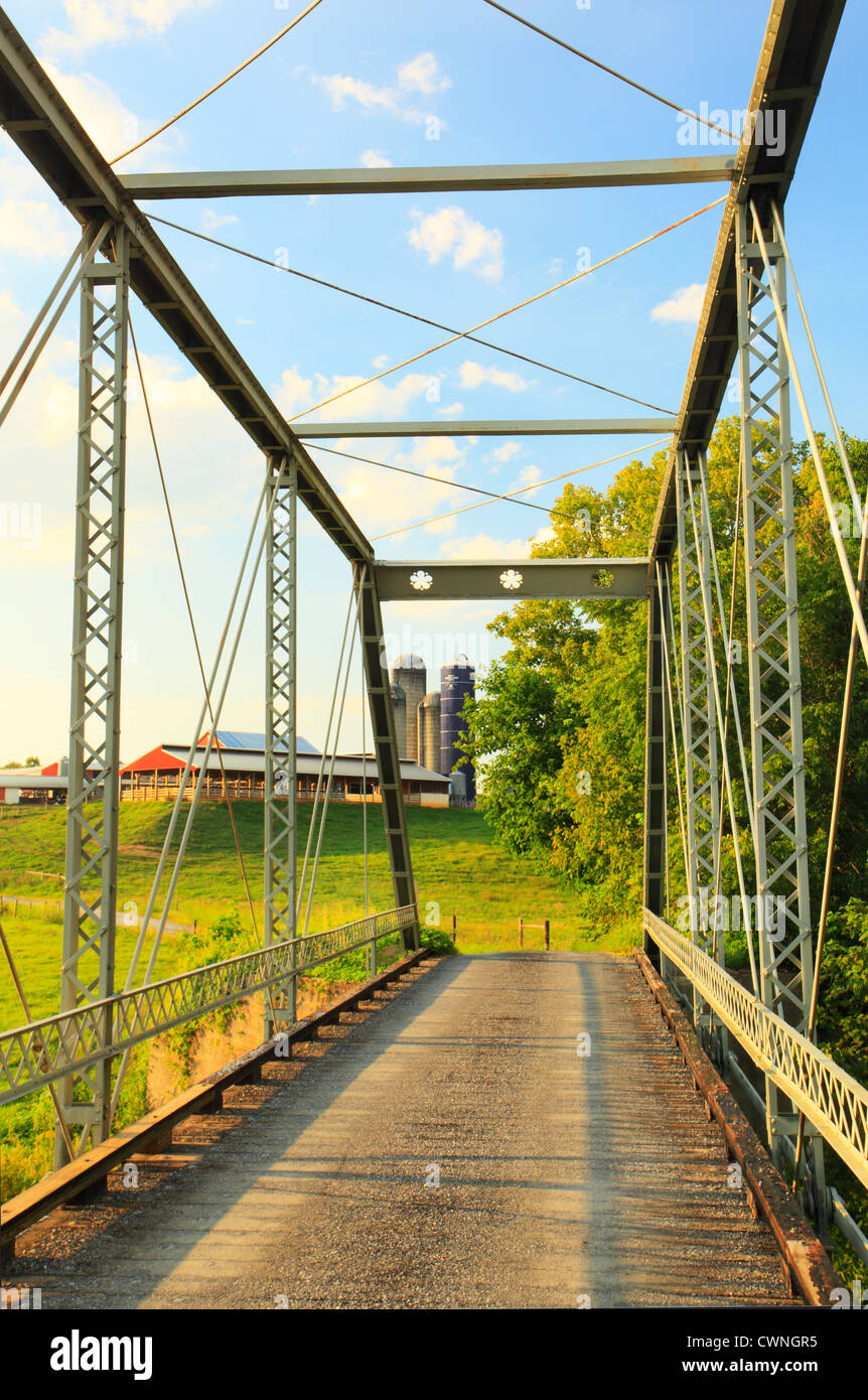 Steel Truss Bridge Near New Hope in the Shenandoah Valley of Virginia ...