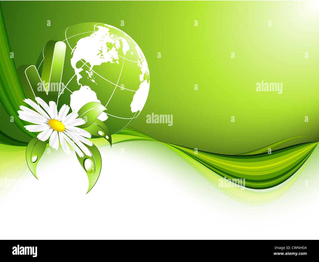 environmental concept background with globe Stock Photo - Alamy
