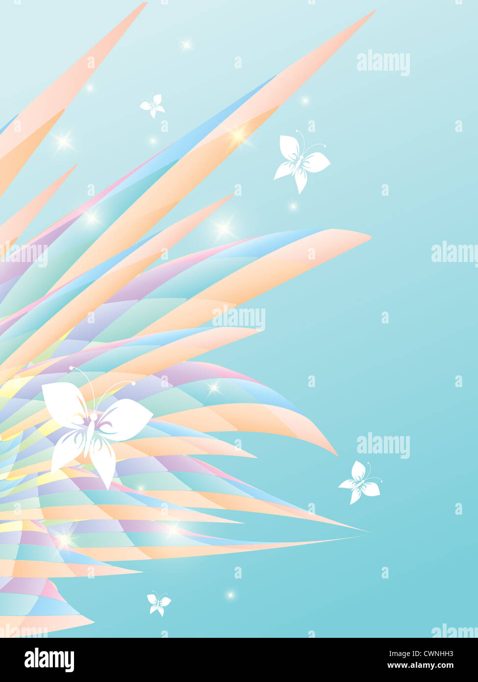 soft colors abstract floral frame Stock Photo - Alamy