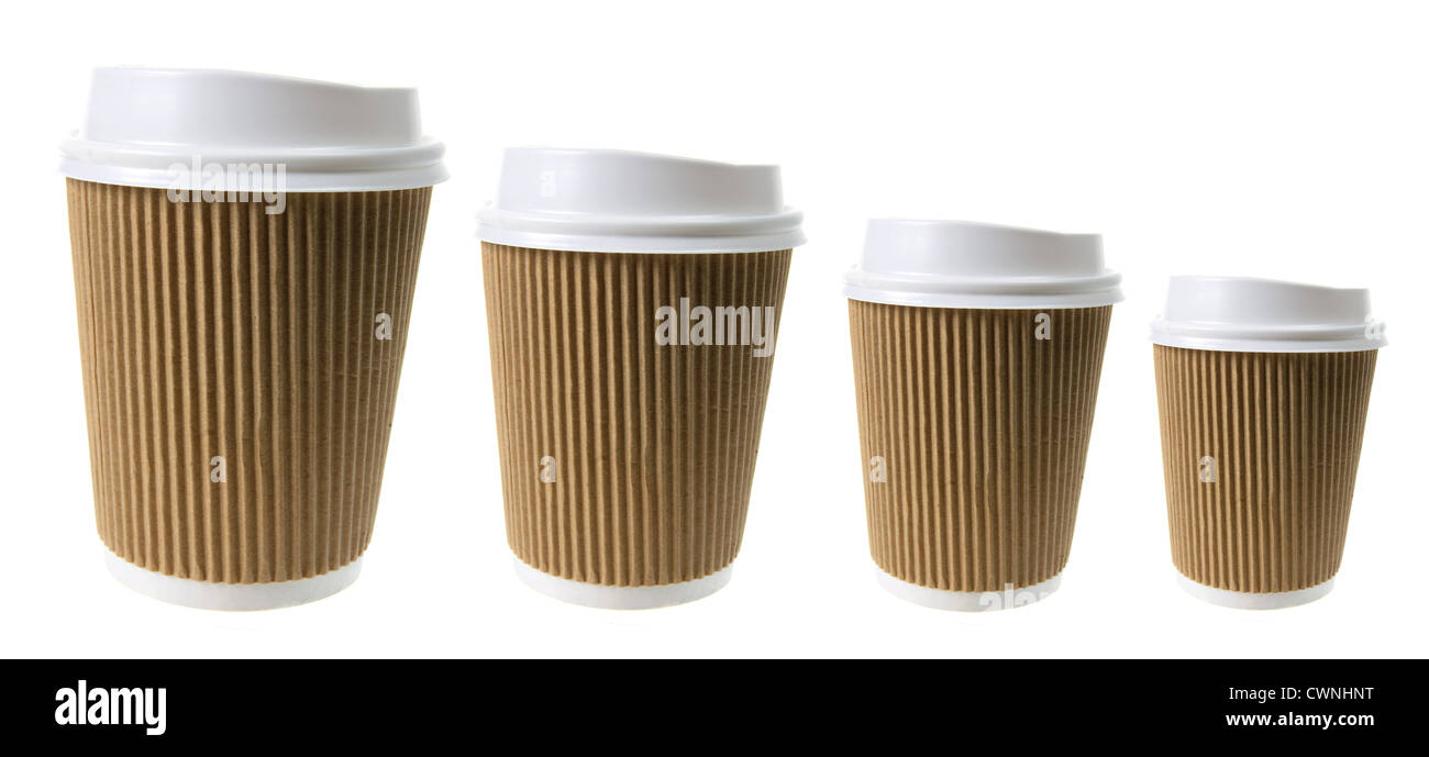 Cups of Takeaway Coffee Stock Photo - Alamy
