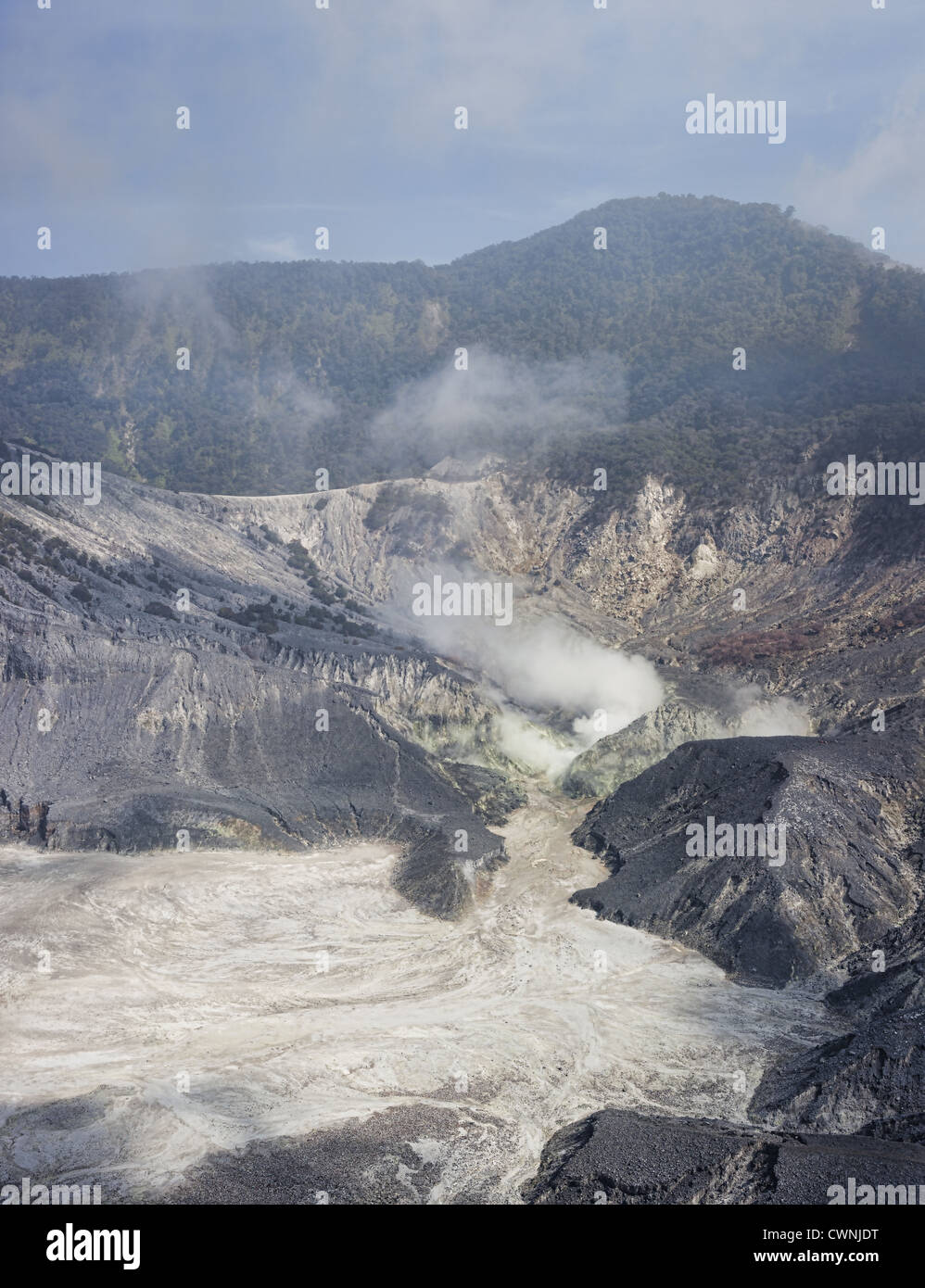 Tangkuban Perahu volcano in West Java Indonesia Stock Photo - Alamy