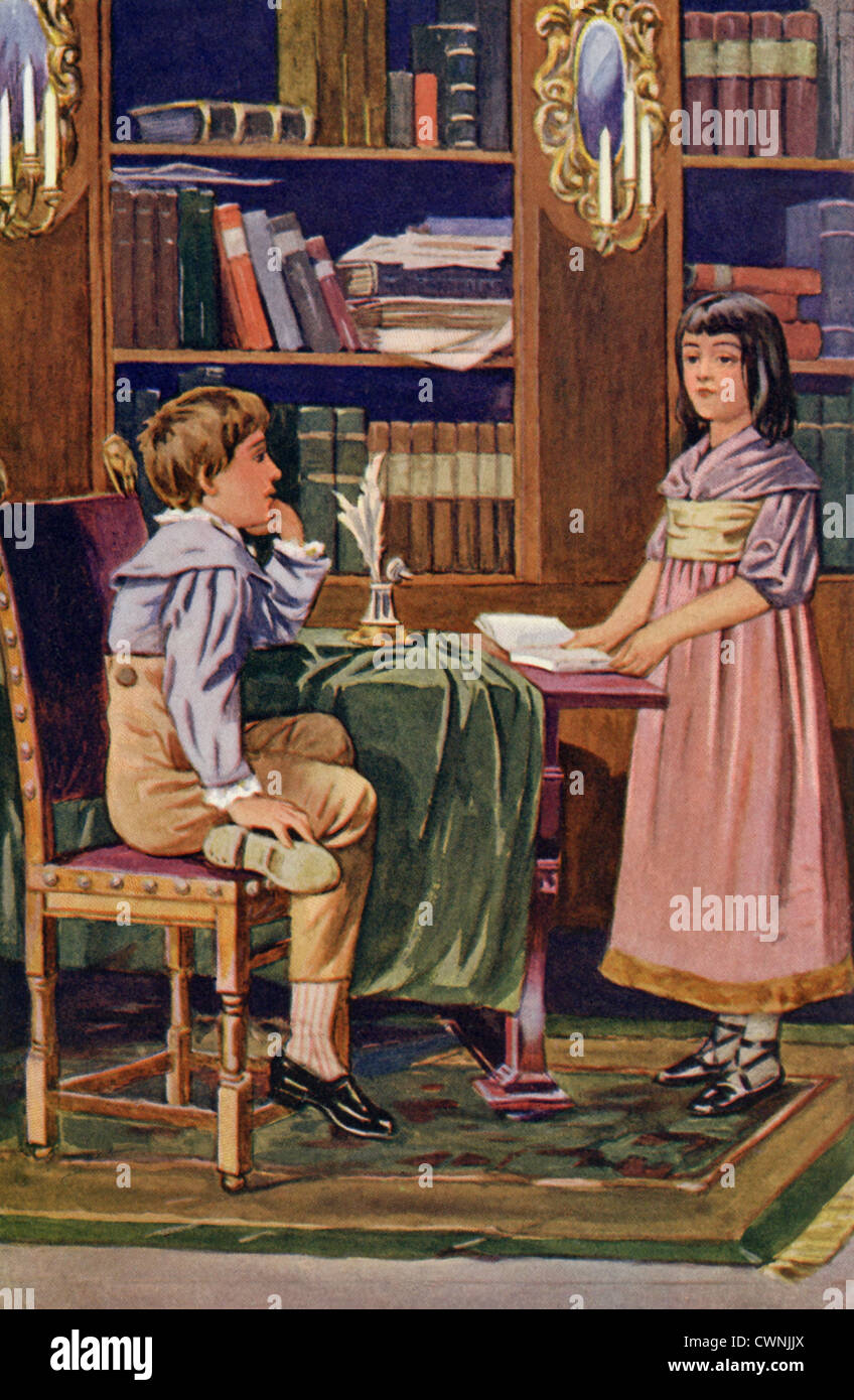 Maggie and Tom Tulliver from from "The Mill on the Floss," a novel ...