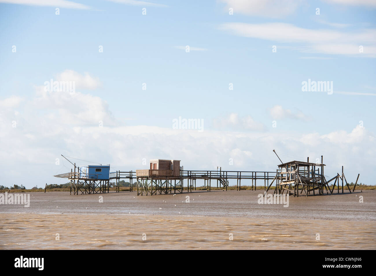 Fishing hut on Charente river Stock Photo - Alamy