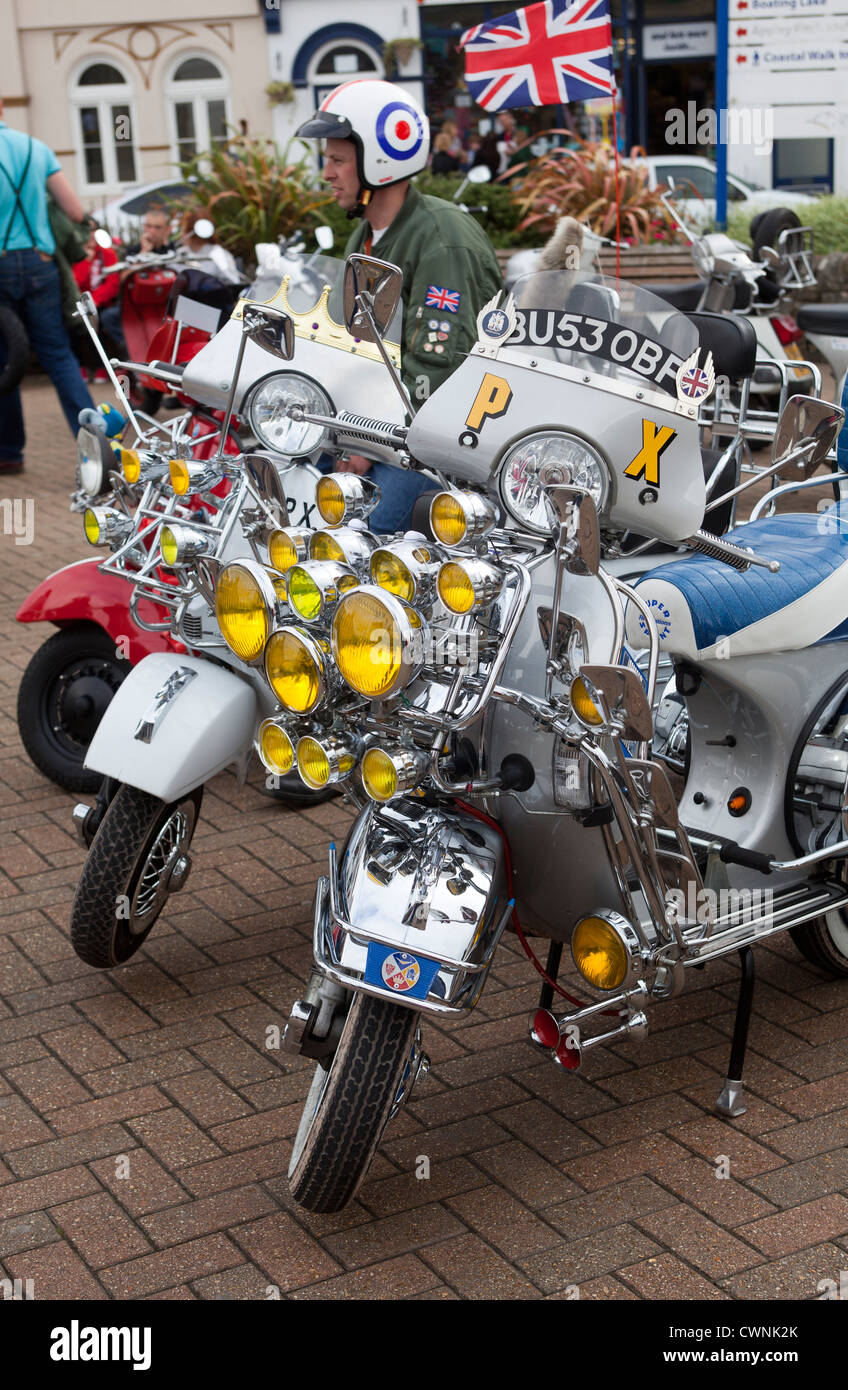 International Scooter Rally Isle of Wight Stock Photo - Alamy