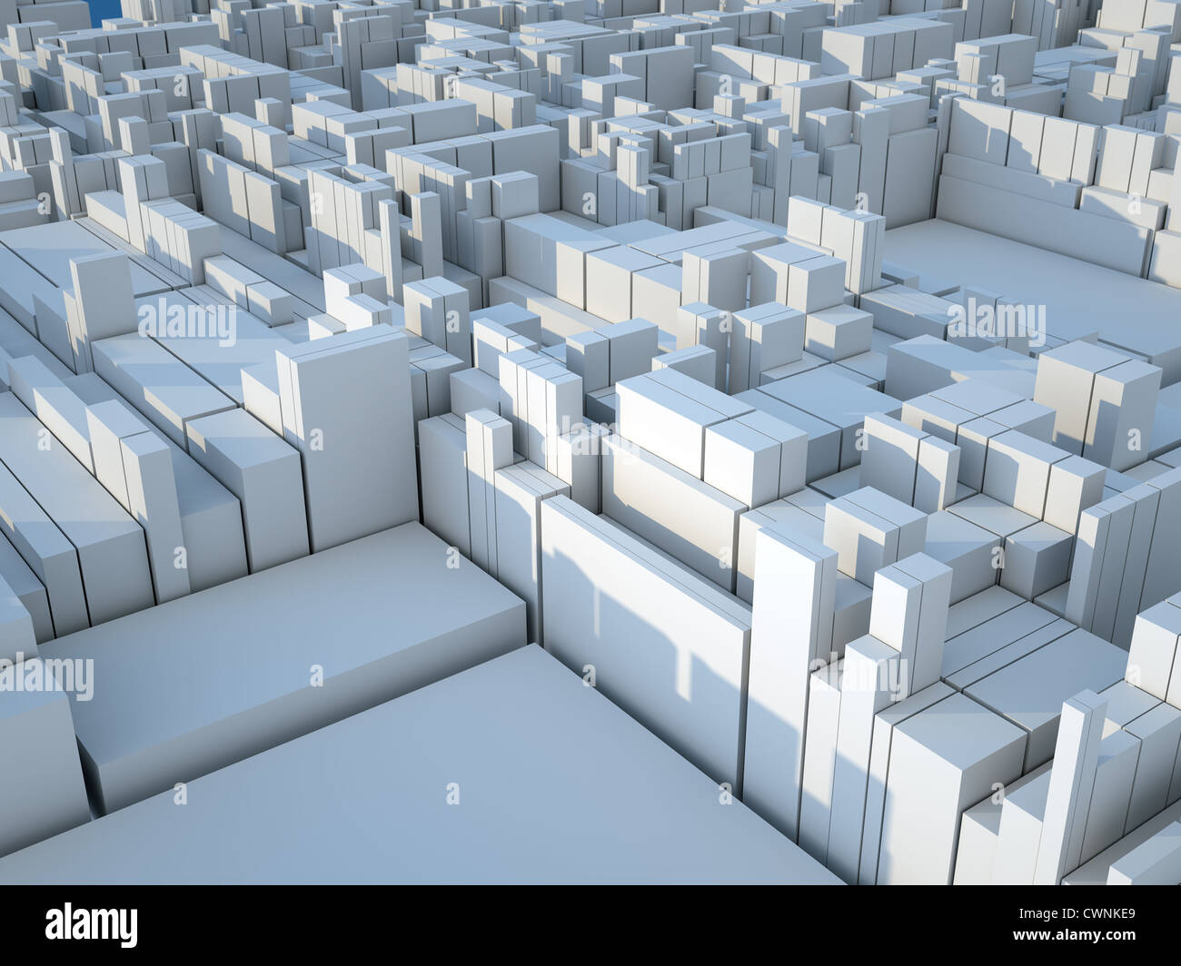 Micro city at sunrise Stock Photo - Alamy