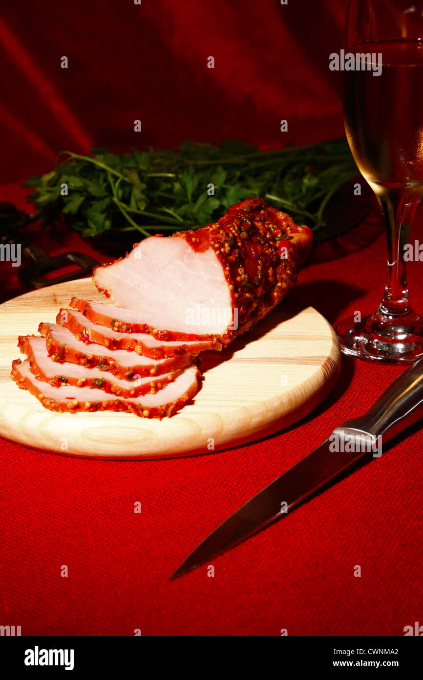 edible still life. variety of food on table Stock Photo - Alamy