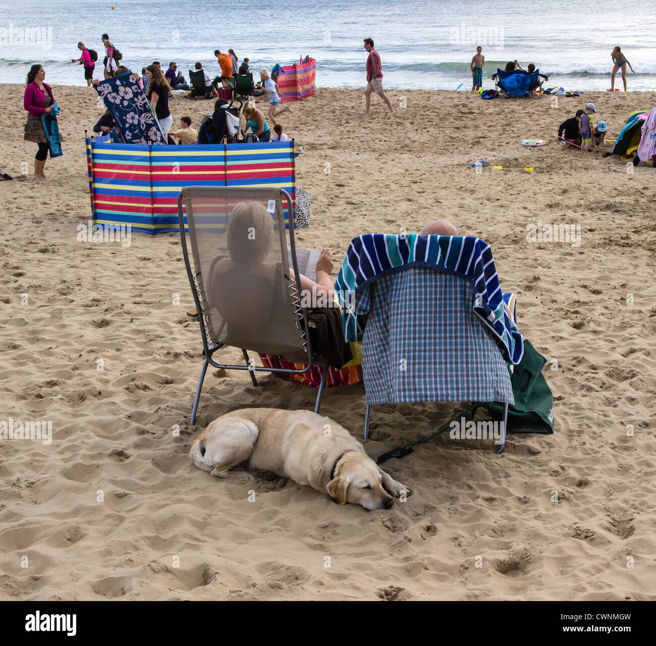 Asleep at bournemouth beach hi-res stock photography and images - Alamy