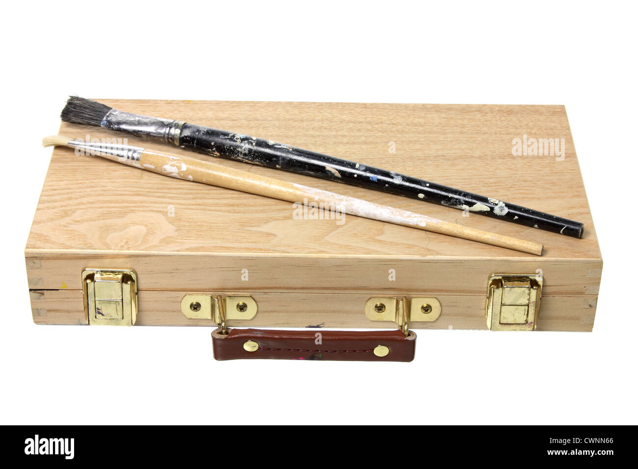 Wooden Artist Case Stock Photo - Alamy